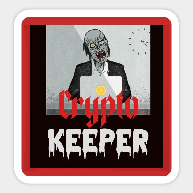 creepy crypto keeper - Halloween Costumes - Sticker | TeePublic